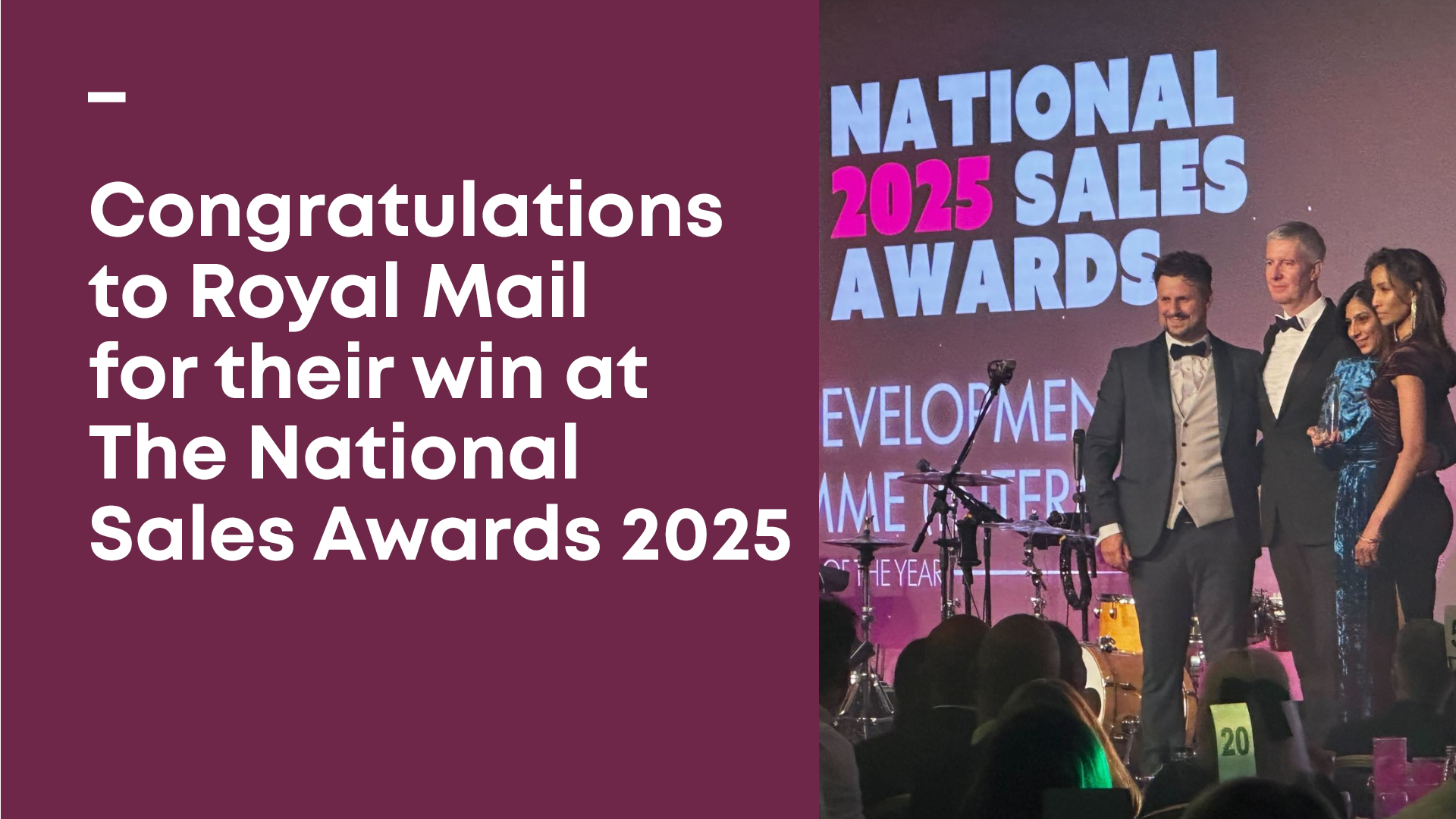 Consalia celebrates Royal Mail’s National Sales Awards win for internal ...